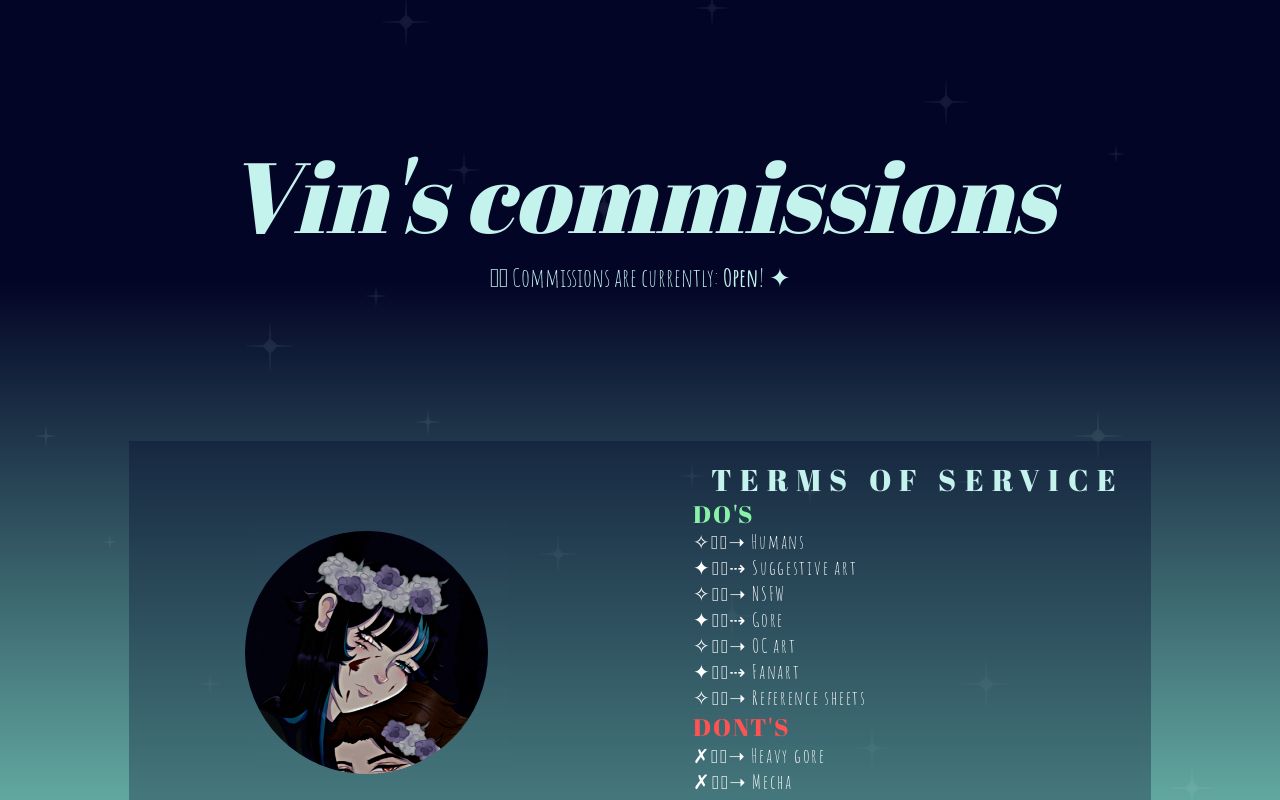 Vin's commissions